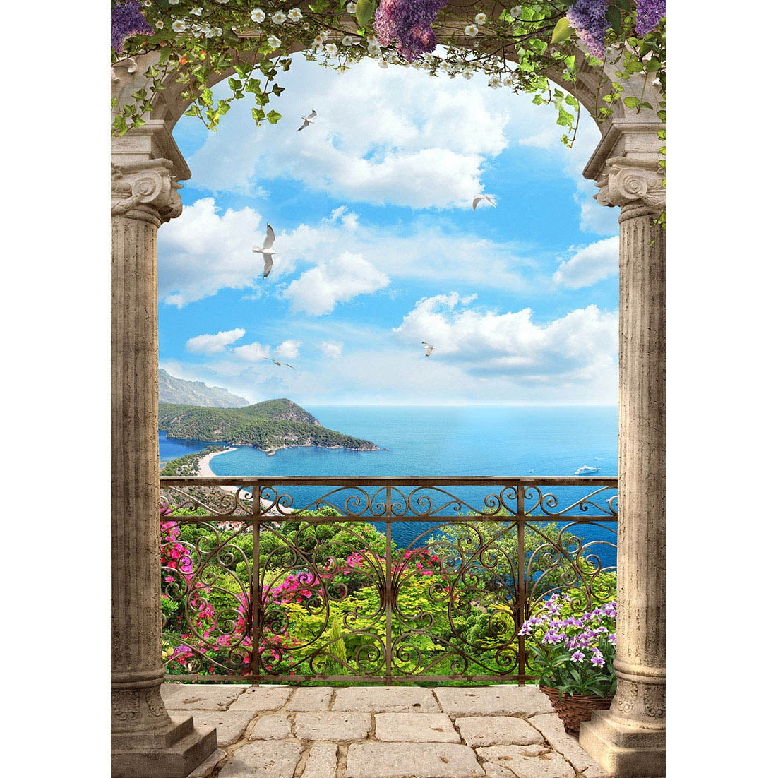 Spring Flowers Photography Background for Photo Studio Easter Egg Photo ...