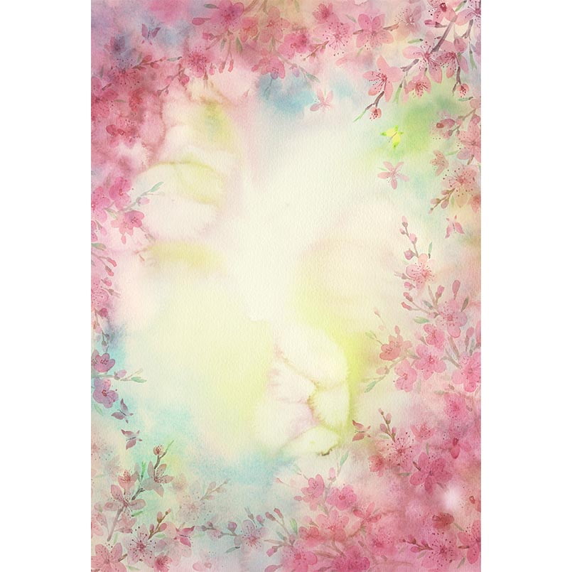 Spring Flowers Photography Printed Vinyl Cloth Wedding Backdrop Baby ...