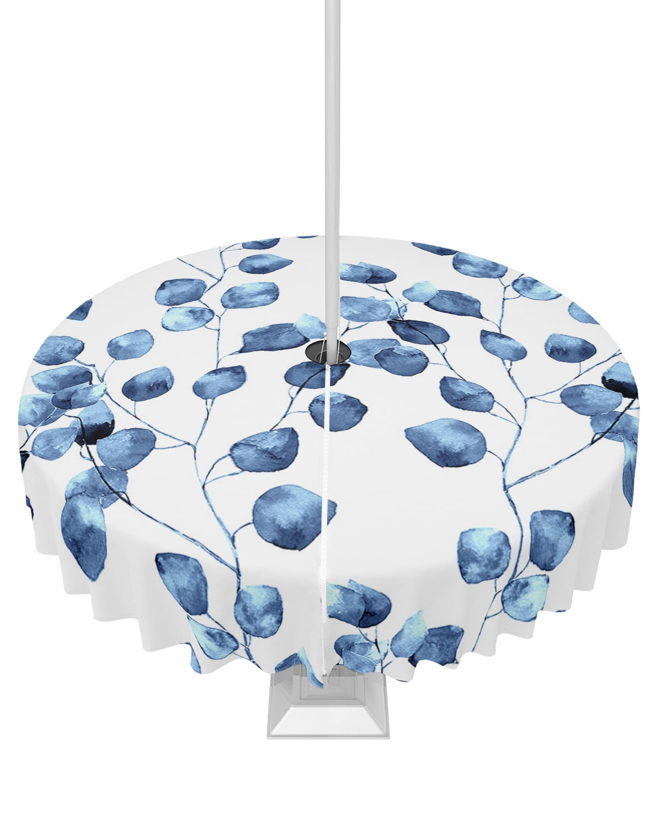 Spring Flowers Plants Wildflowers Outdoor Tablecloth with Umbrella Hole ...