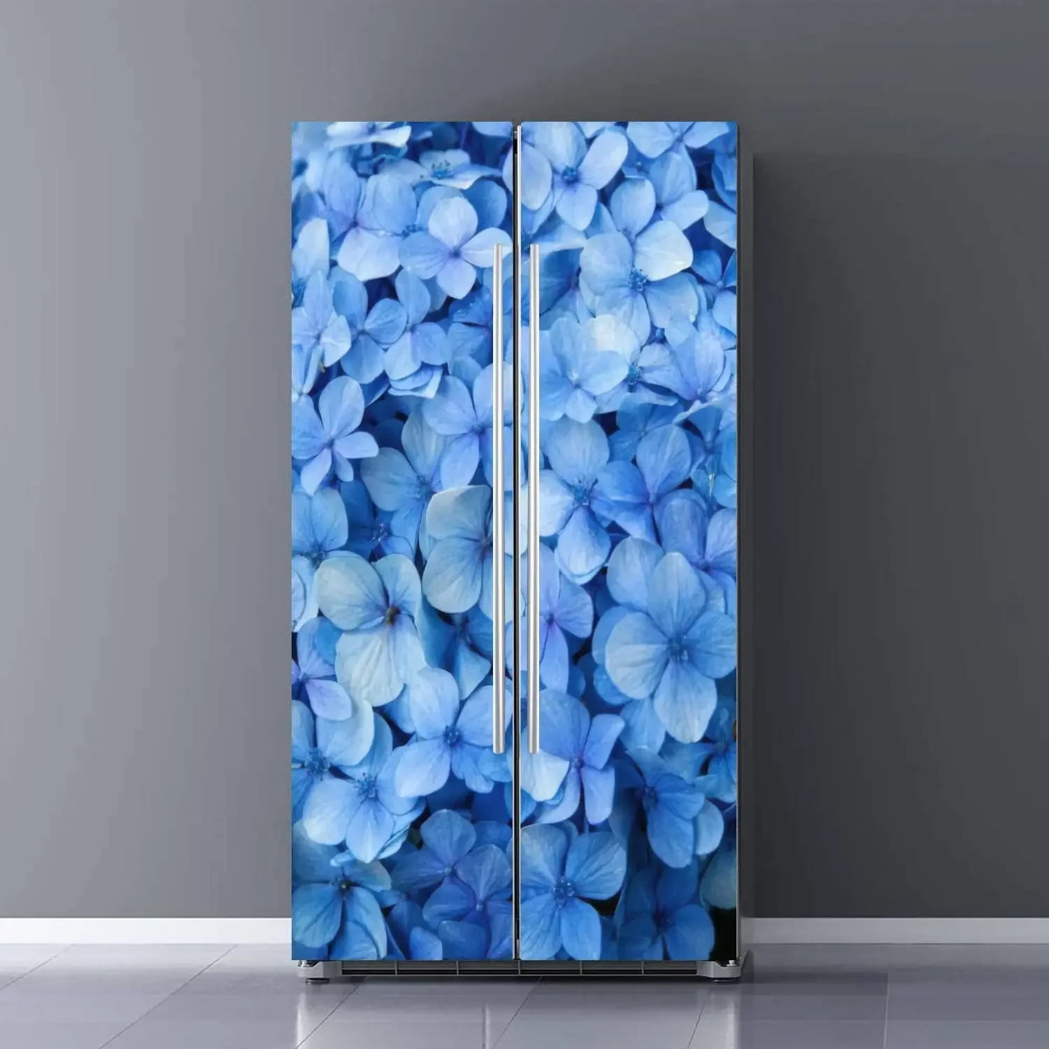 Spring Flowers Refrigerator Sticker Colorful Floral Decal Door Mural ...
