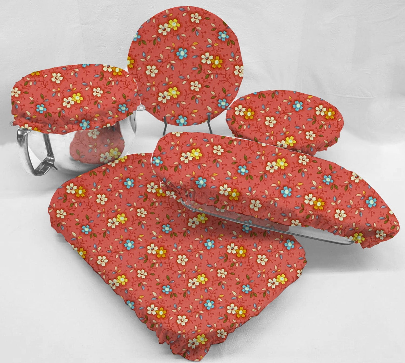 Spring Flowers Reusable Fabric Bowl and Casserole Pan Covers by Penny's ...