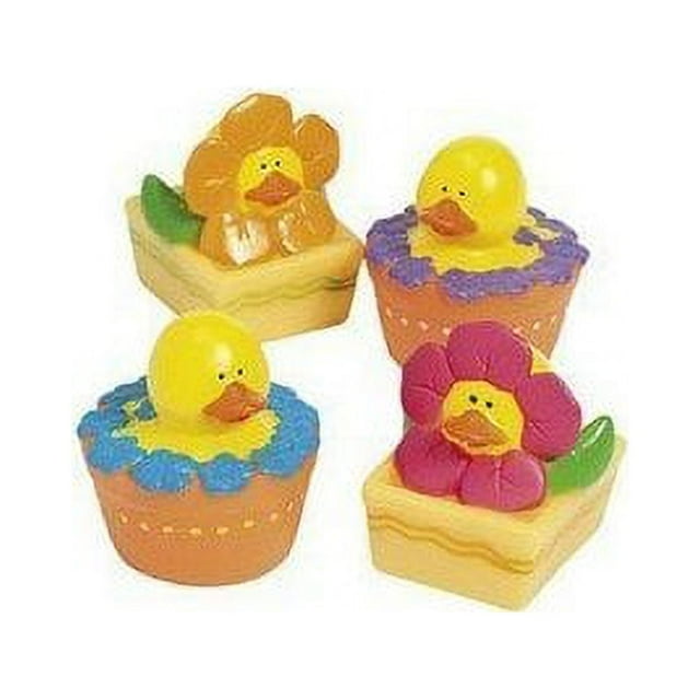 Spring Flowers Rubber Duckies - Party Favors - 12 Pieces - Walmart.com