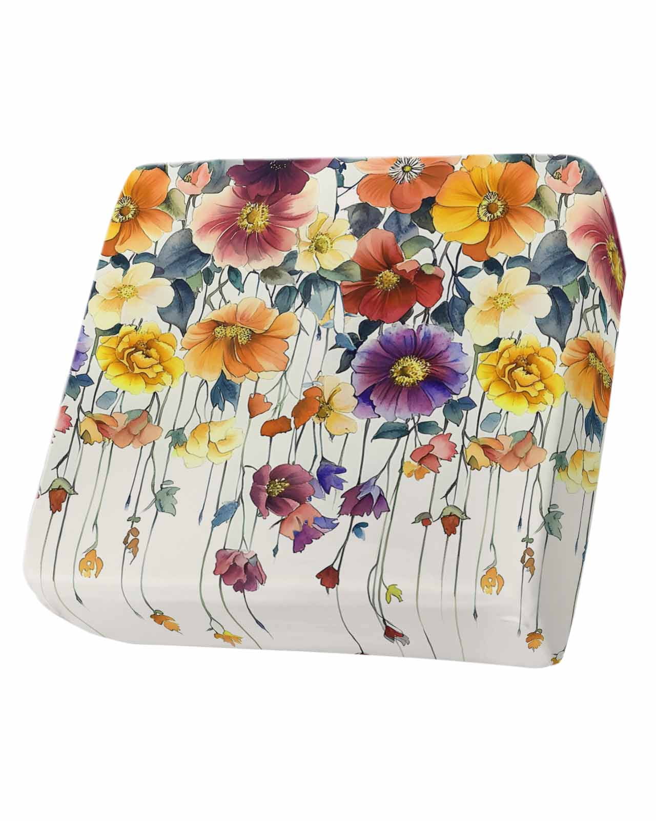 Spring Flowers Sofa Couch Cushion Covers Washable, Removable ...