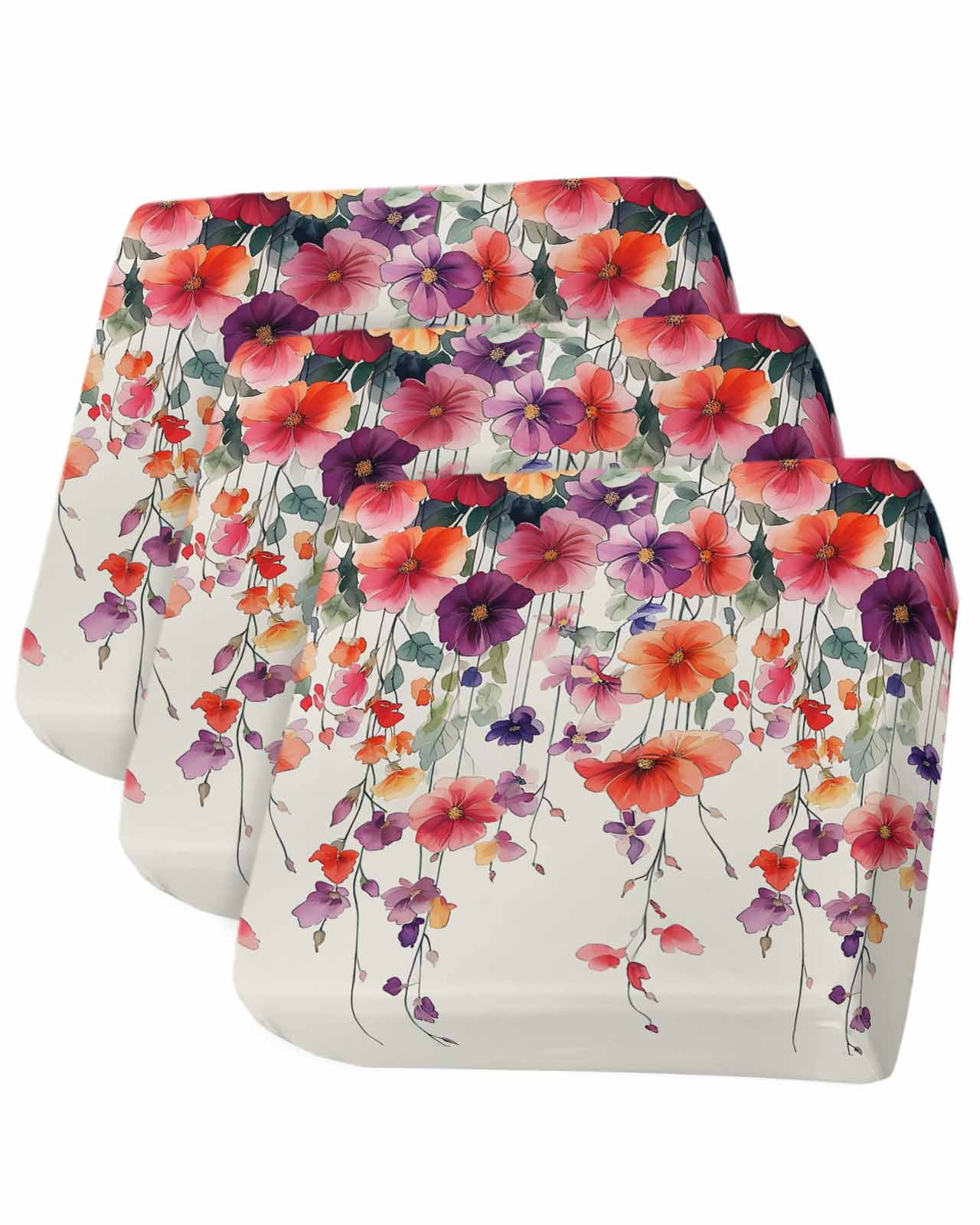 Spring Flowers Sofa Couch Cushion Covers Washable, Removable ...