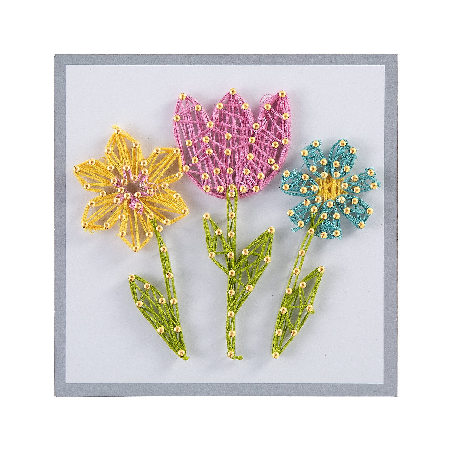 Spring Flowers String Art Craft - Walmart.com