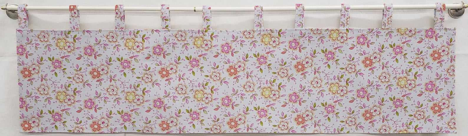 Spring Flowers Tab Top Curtains by Penny's Needful Things (Lined) (54 ...