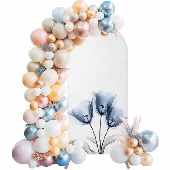 Spring Flowers Wedding Arch Backdrop Cover 7.2FT ,Spandex Fitte Tulip ...