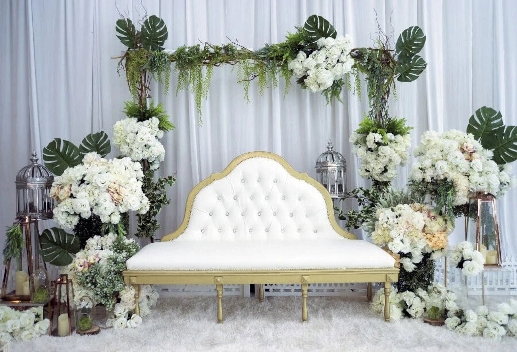 Spring Flowers Wedding Luxurious Stage Curtain Birthday Party ...