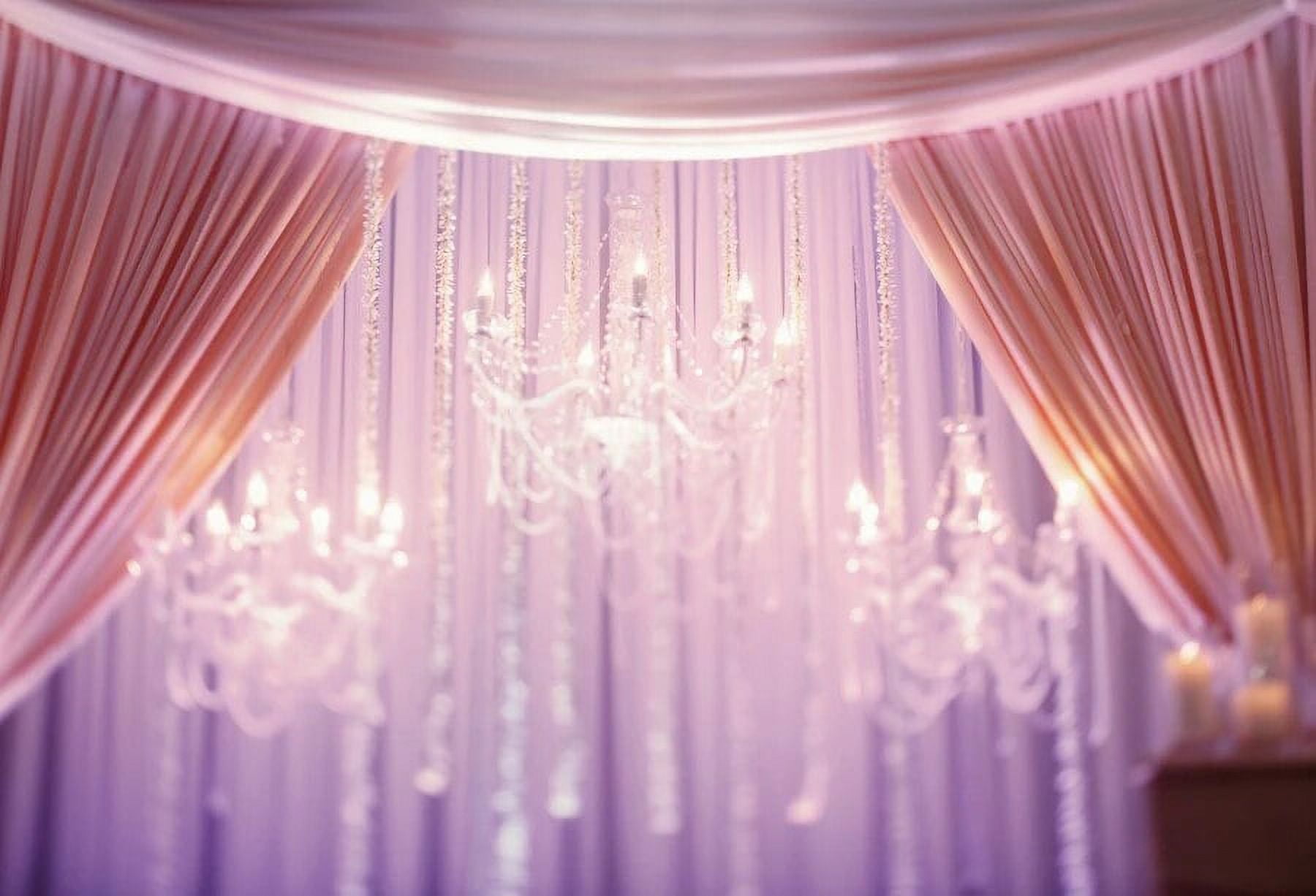 Spring Flowers Wedding Luxurious Stage Curtain Birthday Party ...