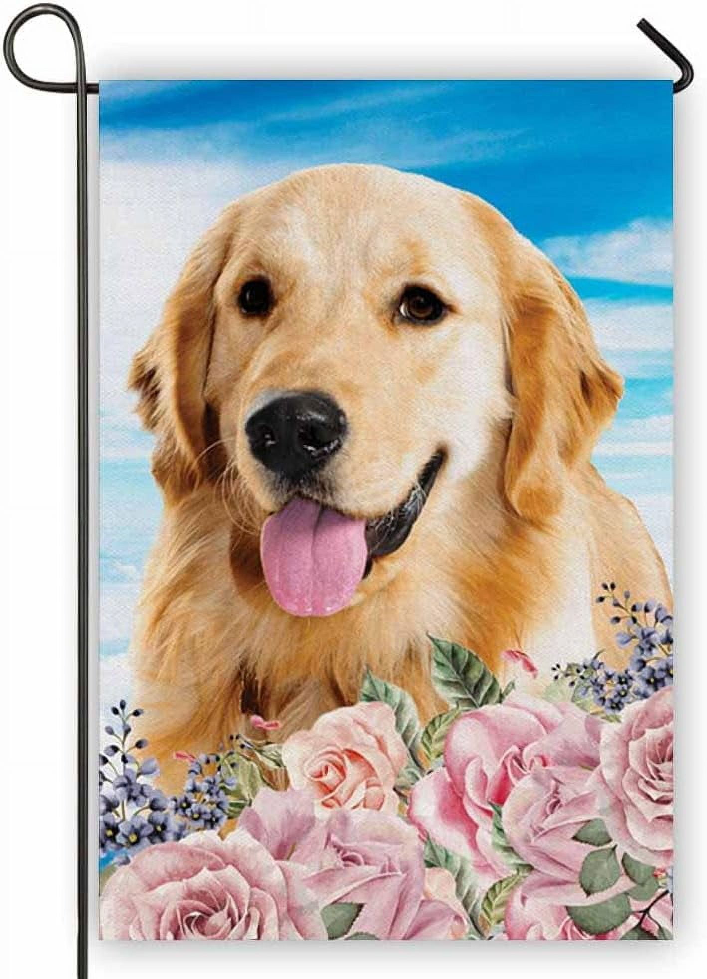 Spring Flowers With Golden Retriever Best Of Breed Golden Retriever ...