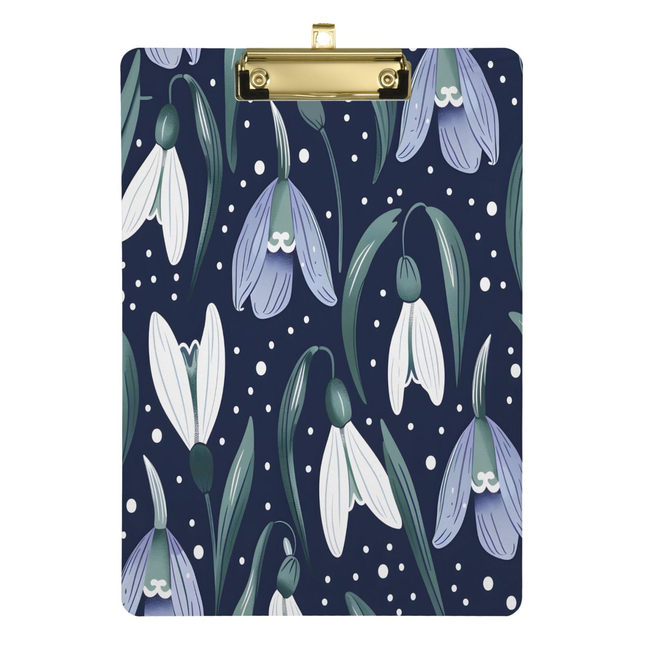 Spring Flowers and Polka Dots Acrylic Clipboards A4 Standard Letter ...