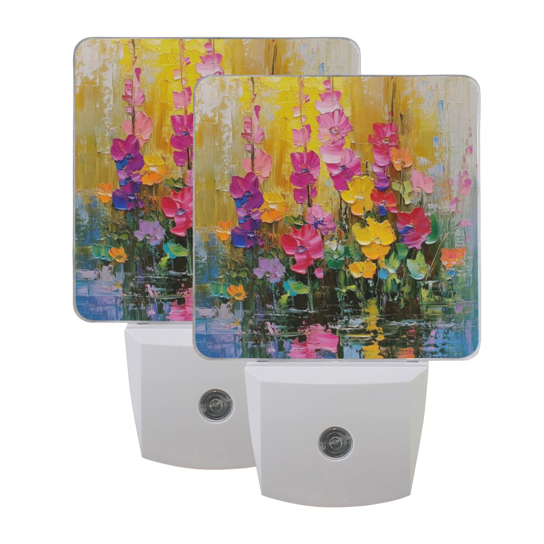 Spring Flowers in Bloom LED Night Light with Smart Sensor Plug Into ...