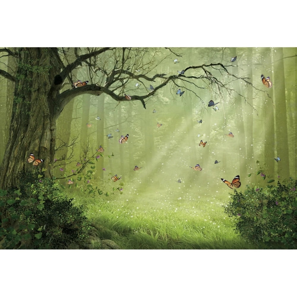 Spring Forest Backdrop Tropical Jungle Rainforest Backdrops for ...