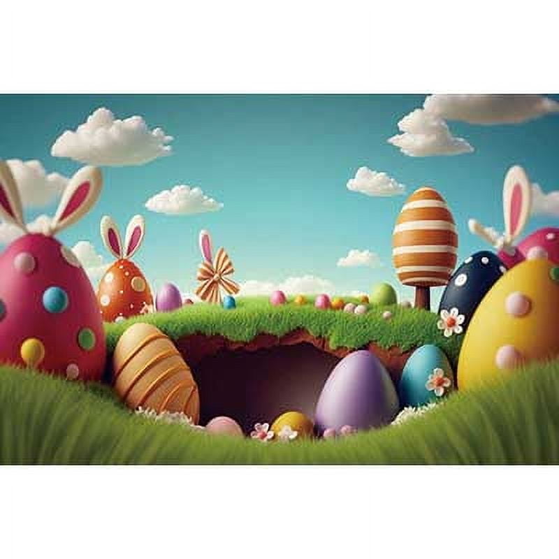 Spring Forest Easter Background Photography Gard Eggs Rabbit Photocall ...
