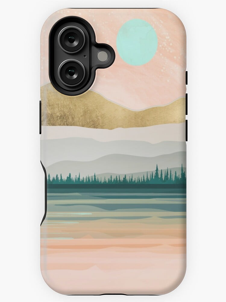 Spring Forest Lake Scenic Nature Artwork For iPhone 11-17 Pro Max Phone ...