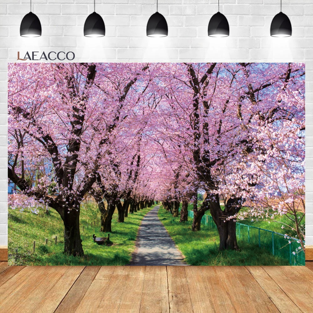 Spring Forest Park Photography Backdrop Tulip Flowers Jungle Garden ...