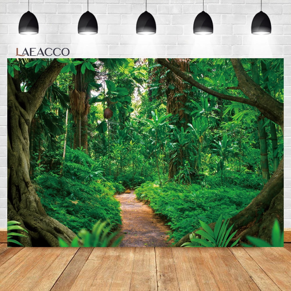 Spring Forest Park Photography Backdrop Tulip Flowers Jungle Garden ...
