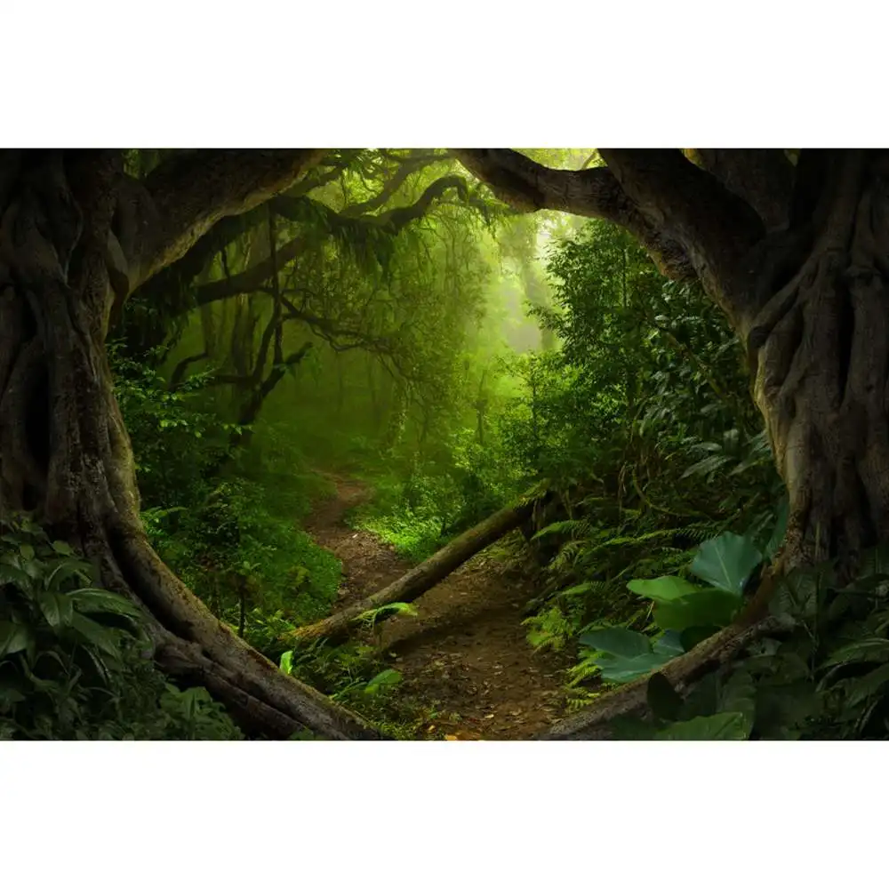 Spring Forest Photography Backdrop Natural Jungle Landscape Photocall ...