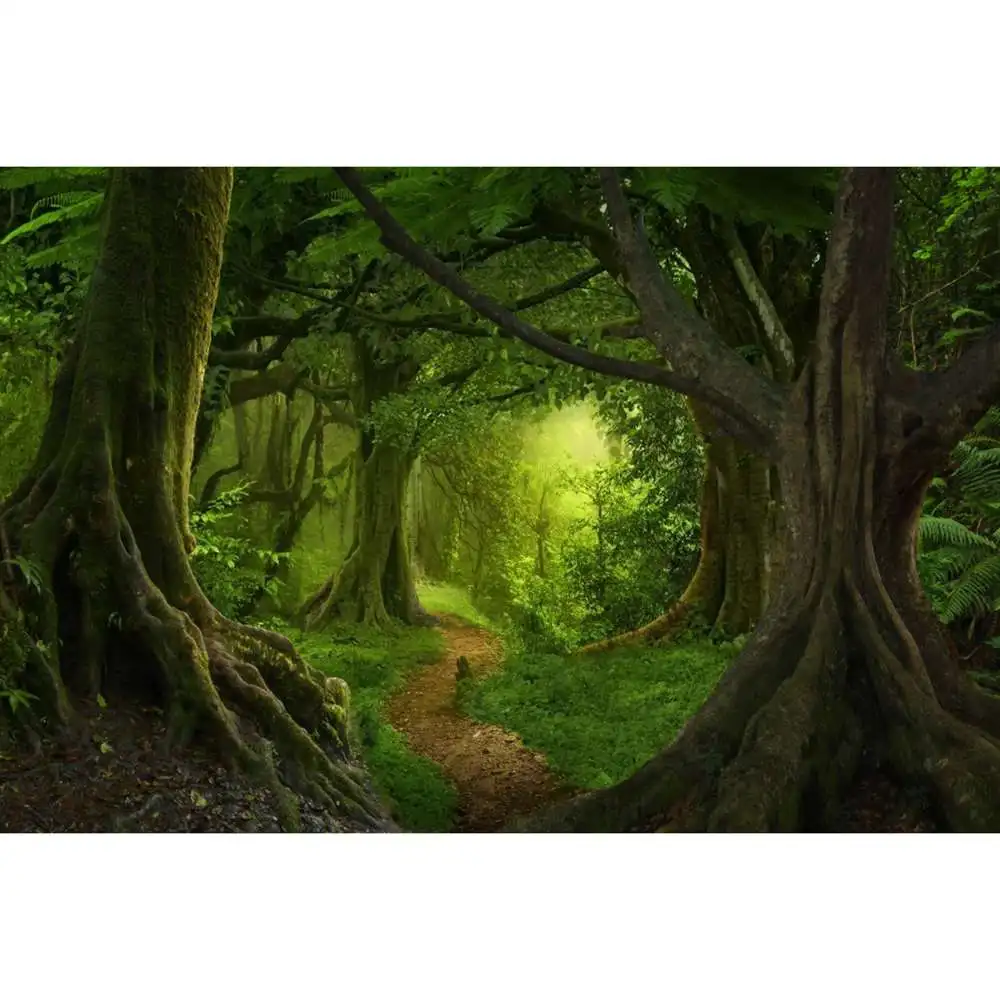 Spring Forest Photography Backdrop Natural Jungle Landscape Photocall ...