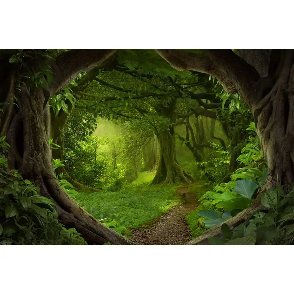 Spring Forest Photography Backdrop Natural Jungle Landscape Photocall ...
