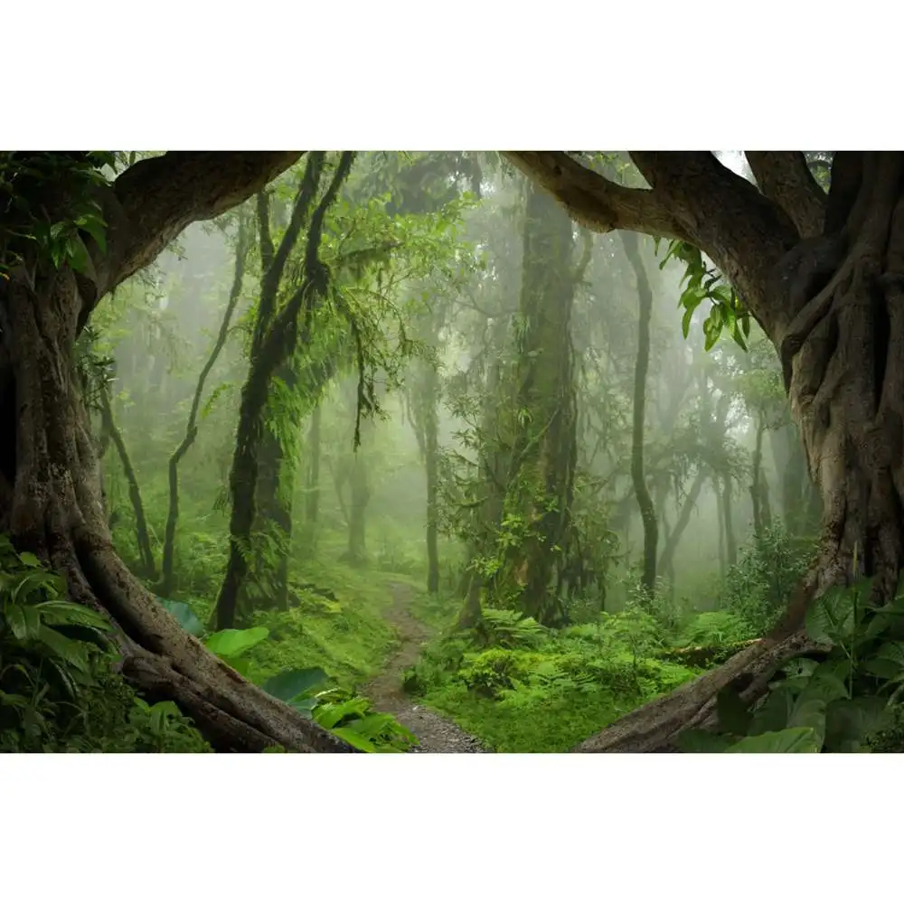 Spring Forest Photography Backdrop Natural Jungle Landscape Photocall ...