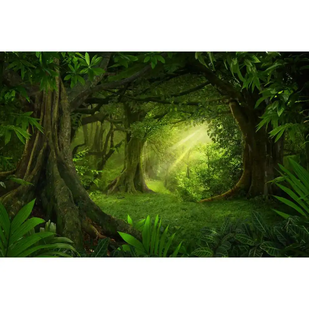 Spring Forest Photography Backdrop Natural Jungle Landscape Photocall ...