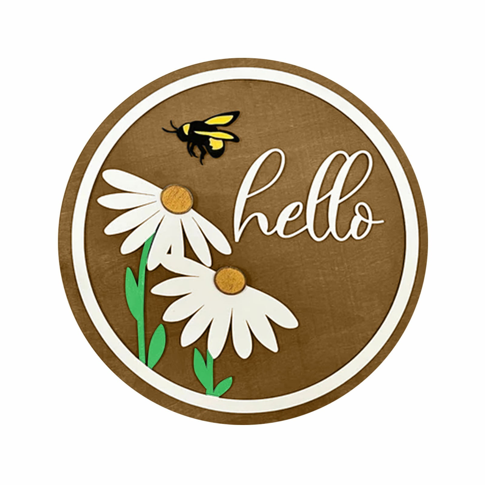 Spring Front Door Decor Flybee With Daisy Hello Spring Wreath Spring