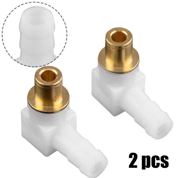 Spring Fuel Elbow Connector 2PCS for 1/4 Fuel Line Works with ...