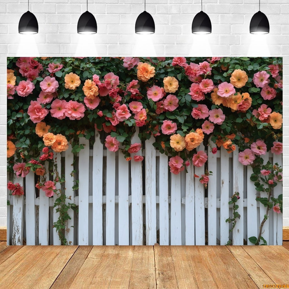 Spring Gard Flowers Fce Backdrop Natural Sce Gre Grass Floral Easter ...
