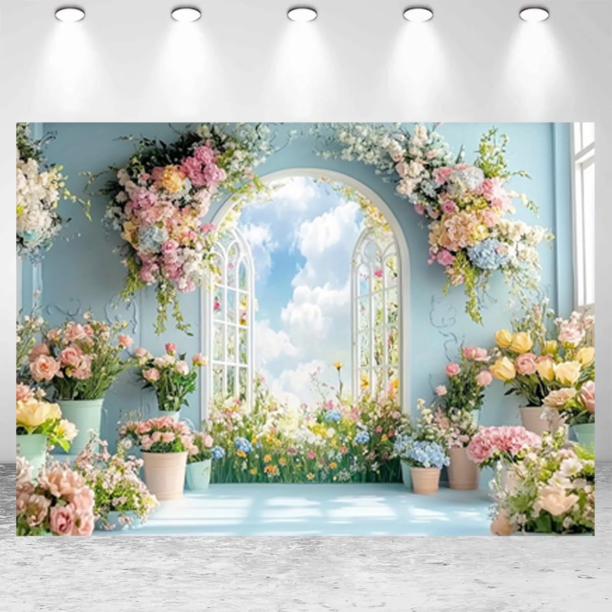 Spring Garden Backdrop for Photoshoot Arch Flower Wedding Bridal Baby ...