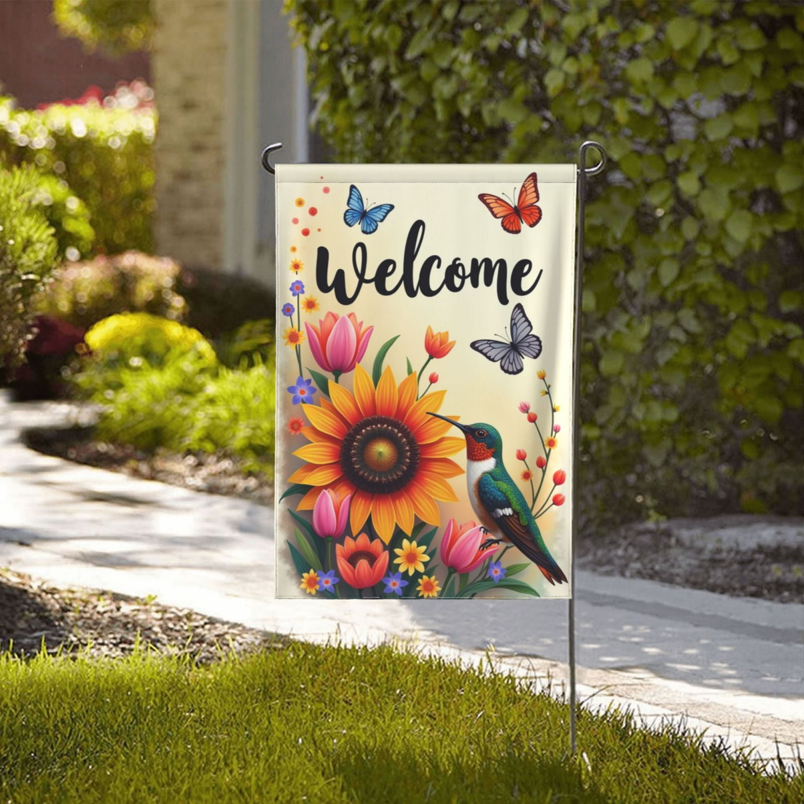 Spring Garden Flag 12 X 18 Inch Double Sided Vertical Welcome ...