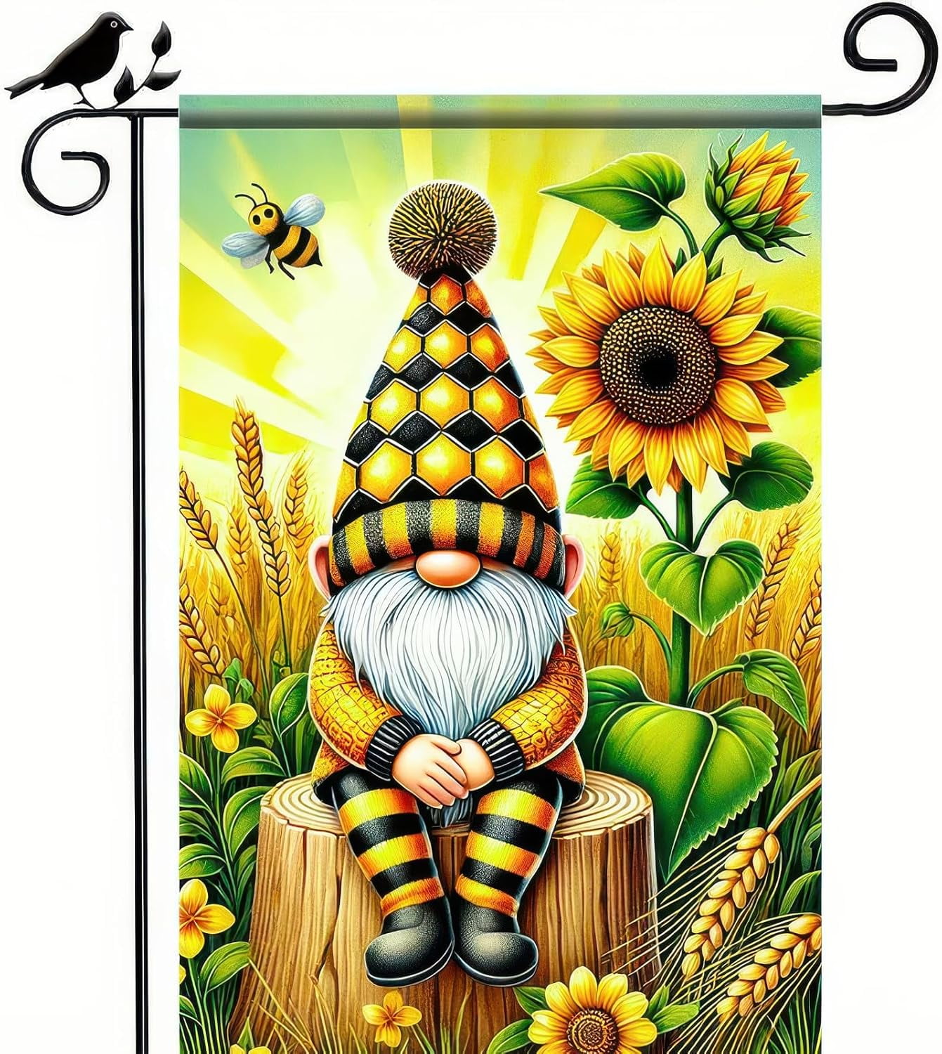 Spring Garden Flag 12x18 Double Sided Welcome Spring Bird Yard Flag ...