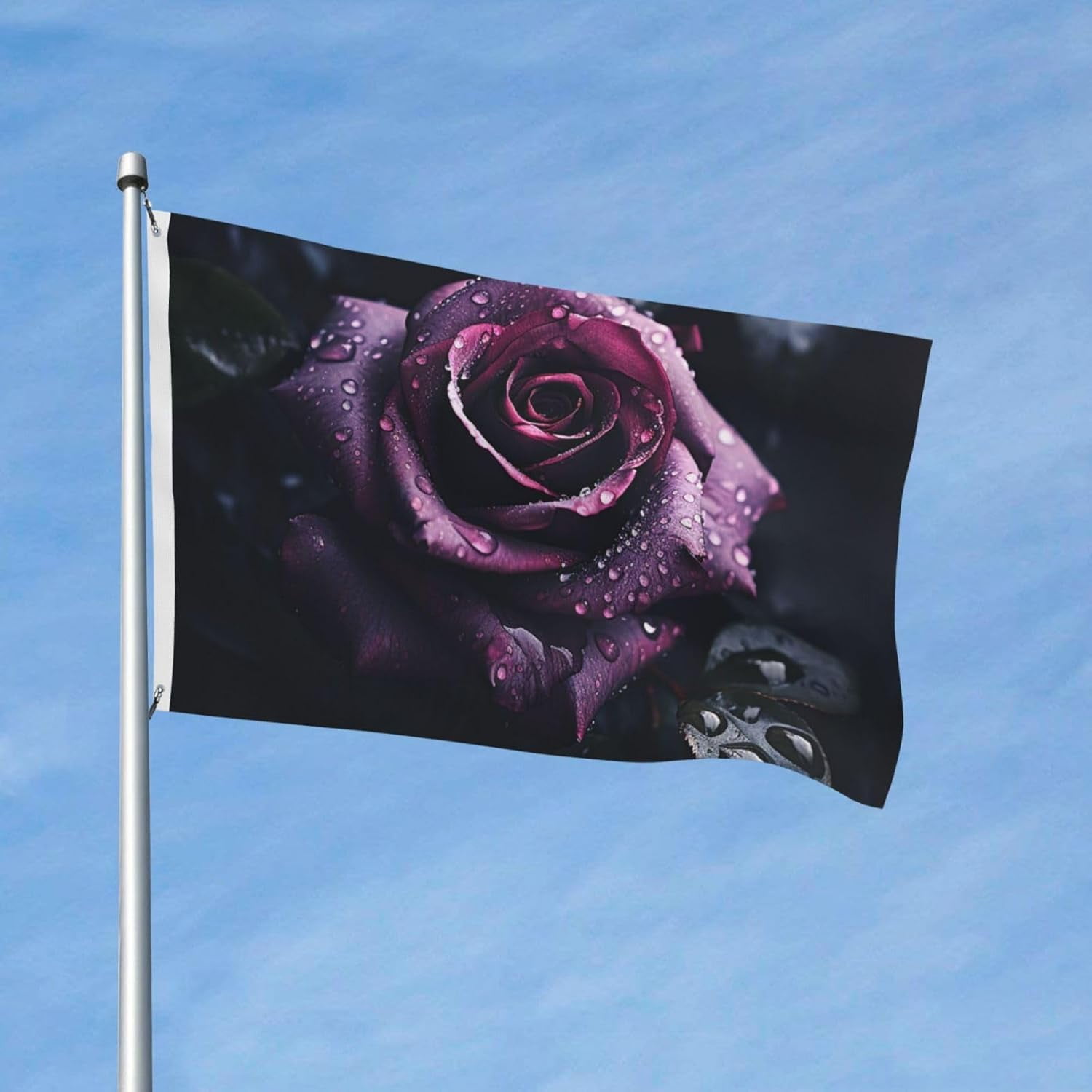 Spring Garden Flag 2x3 ft Dark Rose Garden Flags for Outside Seasons ...