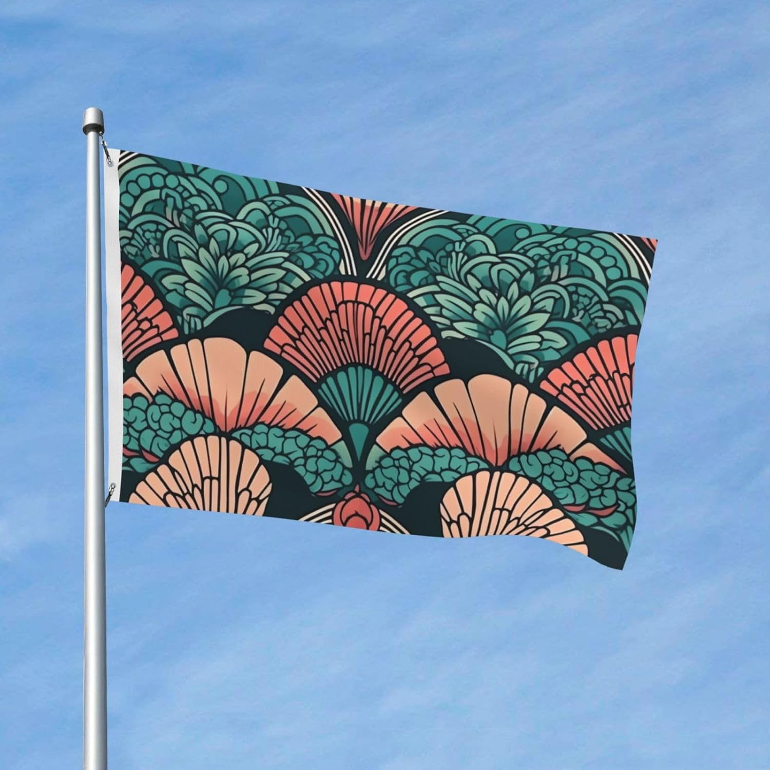 Spring Garden Flag 2x3 ft Hand Drawn Fan Garden Flags for Outside ...