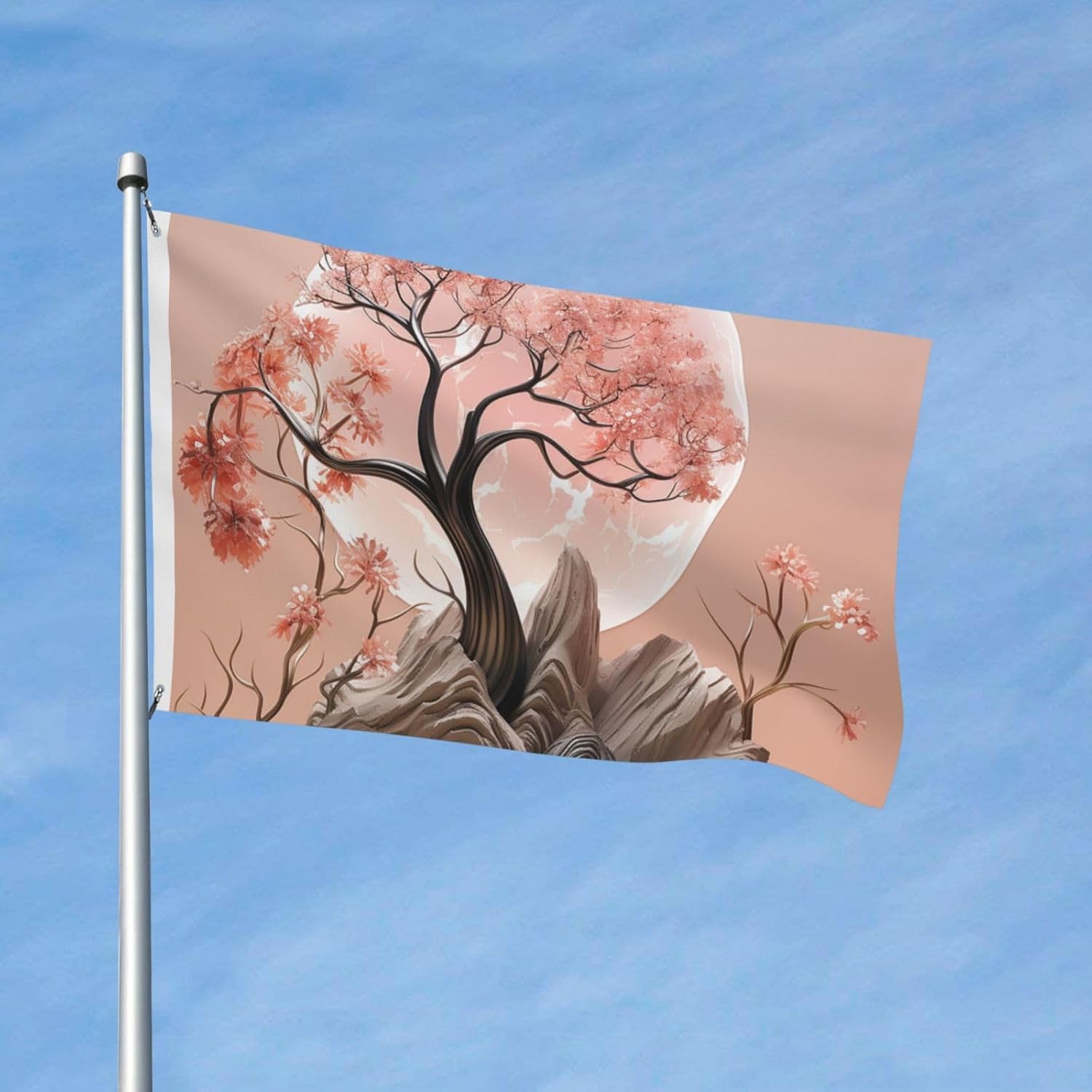 Spring Garden Flag 2x3 ft Peach Tree Plant Garden Flags for Outside ...