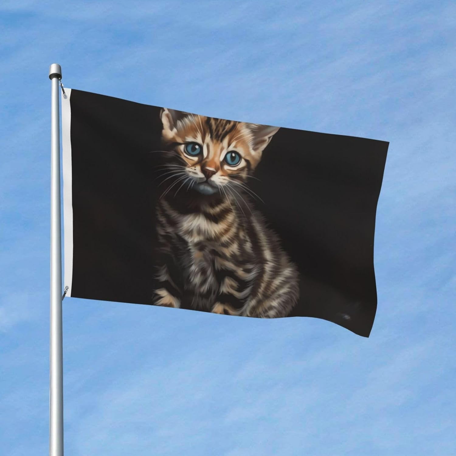 Spring Garden Flag 3x5 ft Blue Eyes Cat Garden Flags for Outside ...