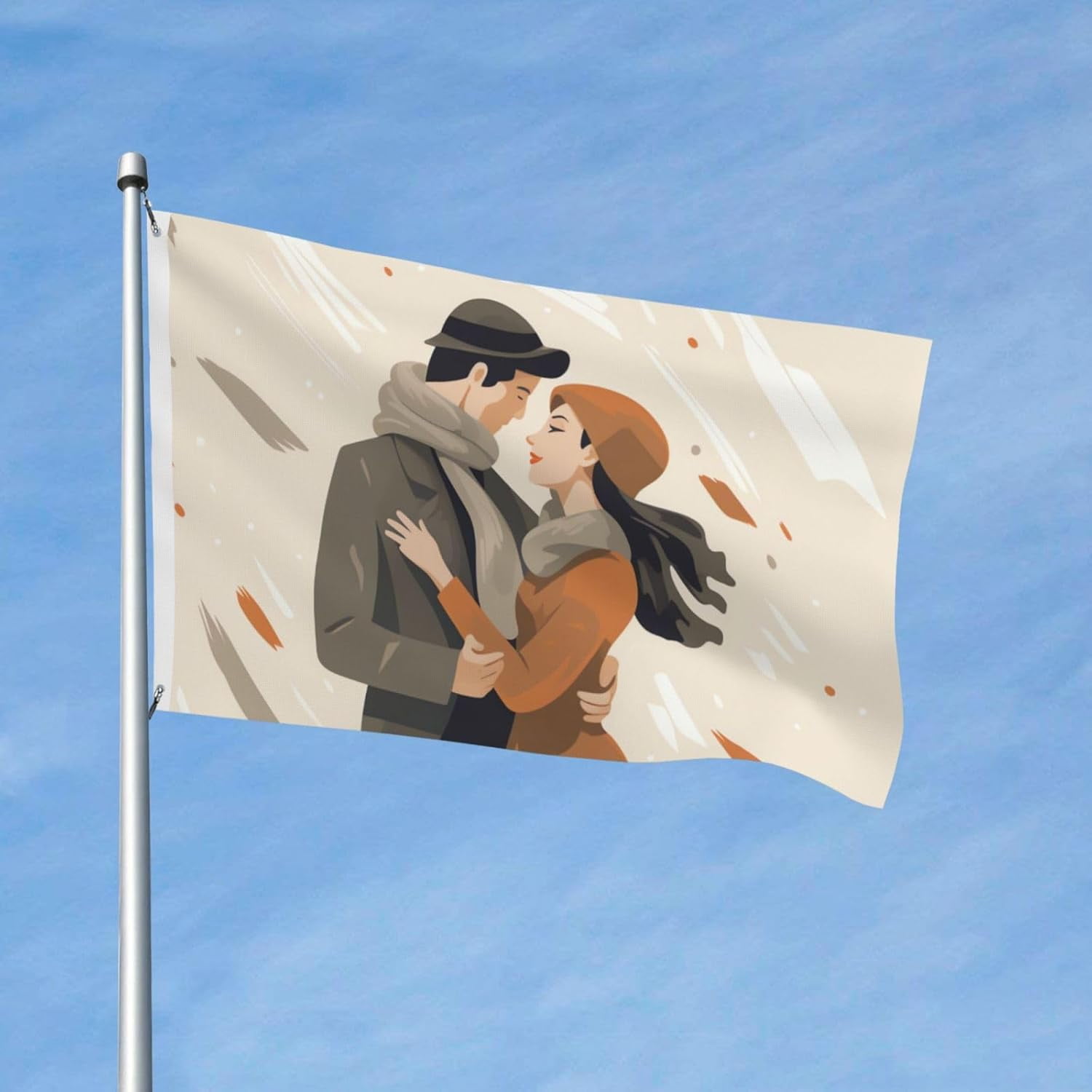 Spring Garden Flag 3x5 ft Couple Dancing Garden Flags for Outside ...