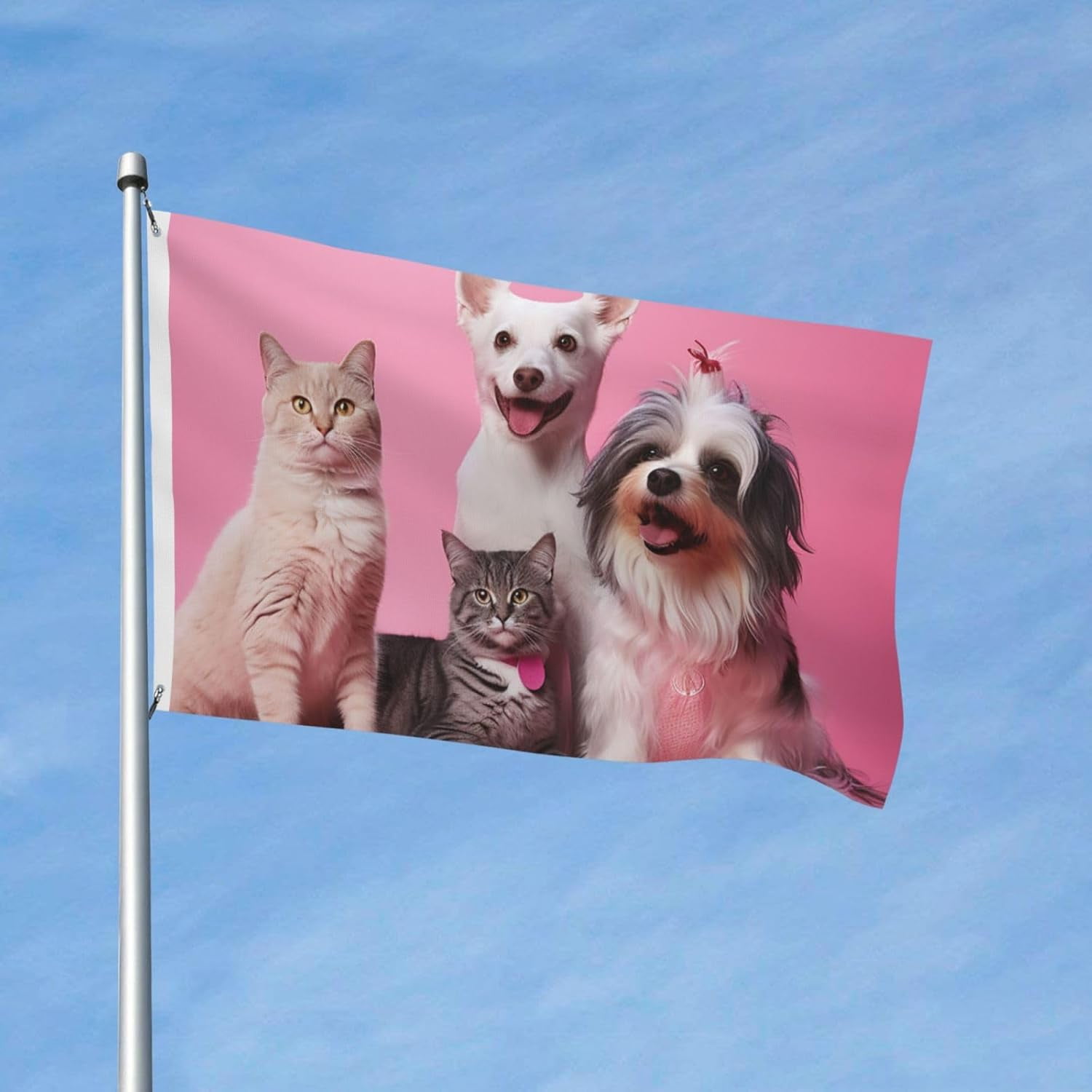 Spring Garden Flag 3x5 ft Dogs and Cats Garden Flags for Outside ...