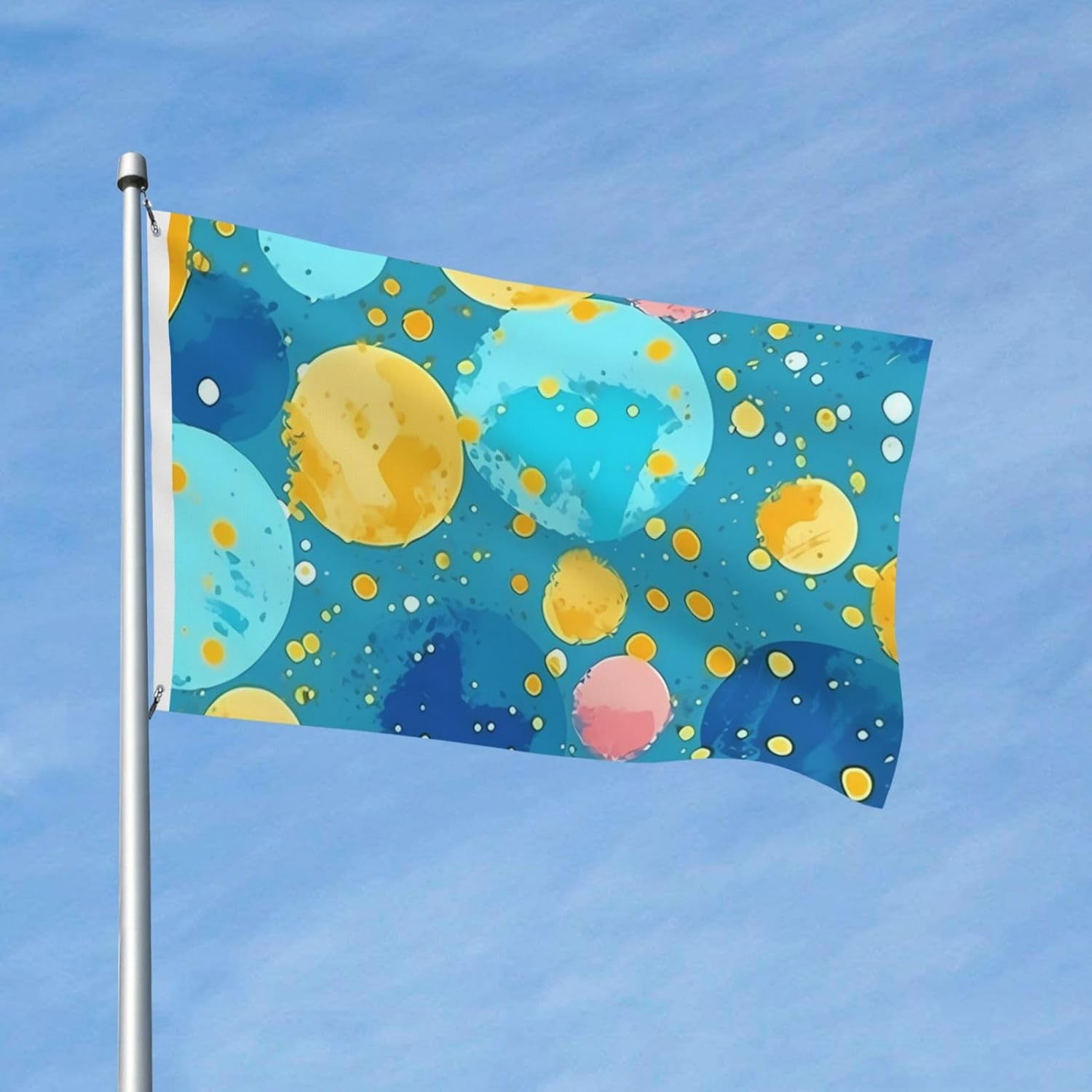 Spring Garden Flag 4.85x8 ft Colored Dots Garden Flags for Outside ...