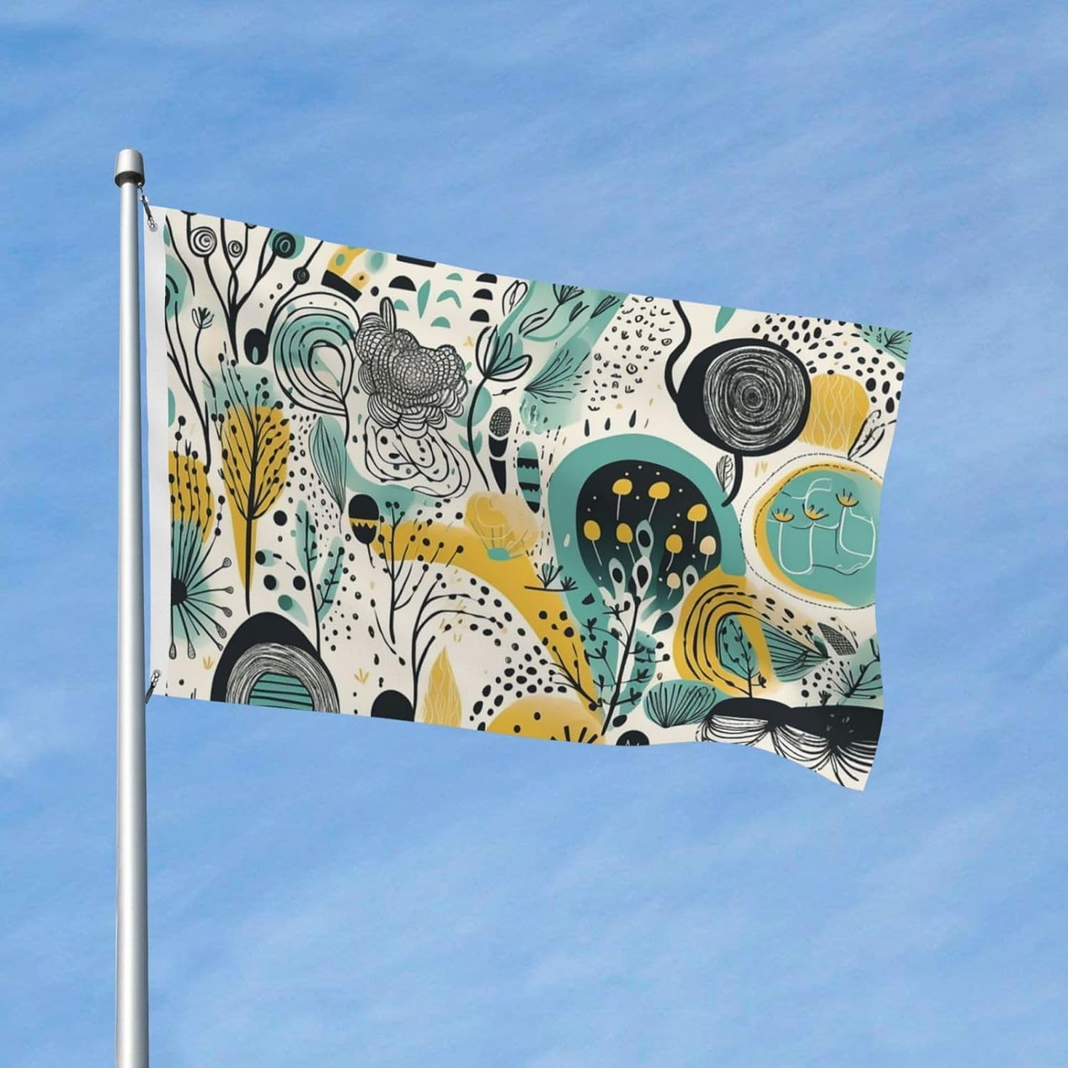 Spring Garden Flag 4x6 ft Cartoon Drawing Garden Flags for Outside ...