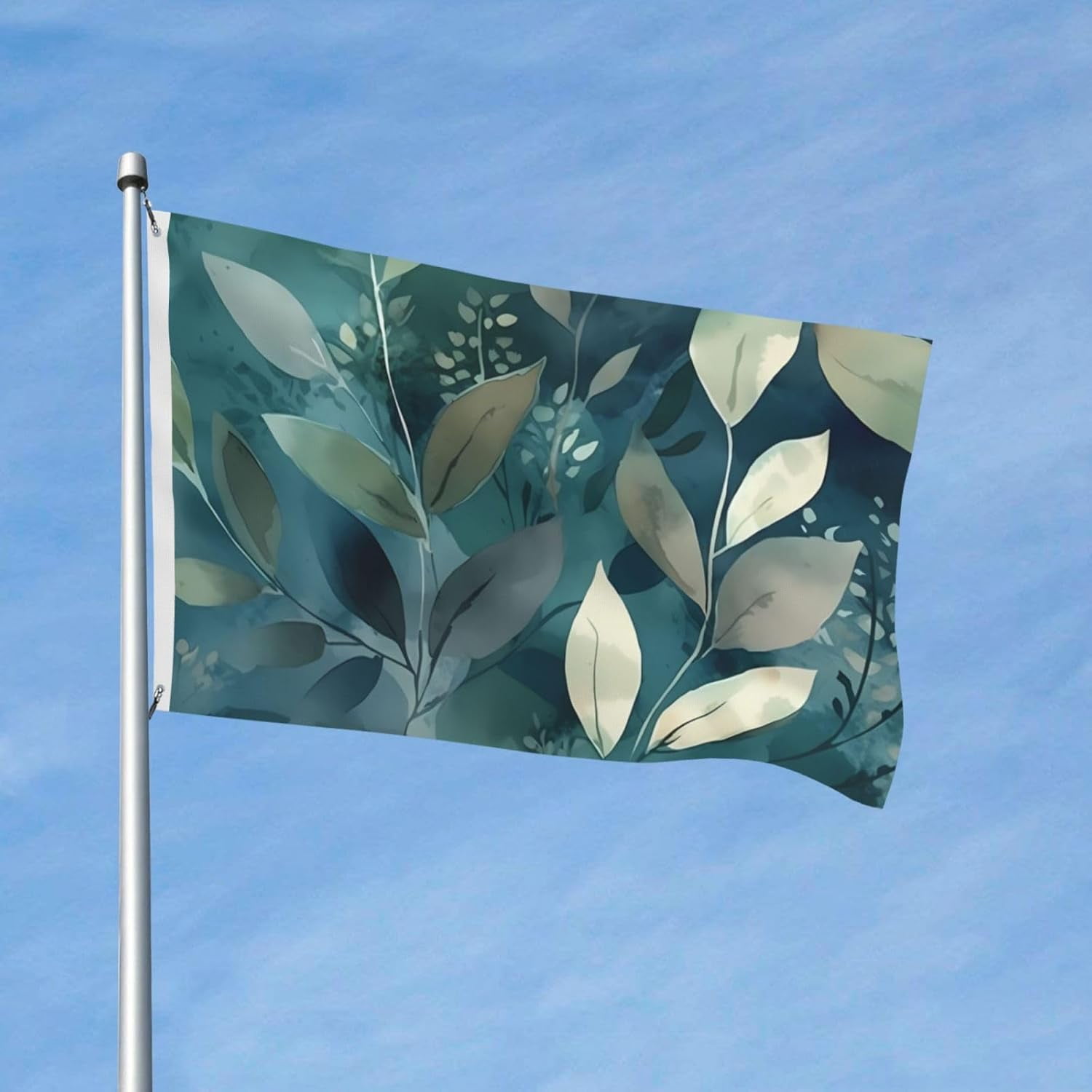Spring Garden Flag 4x6 ft Cartoon Simple Leaves Garden Flags for ...