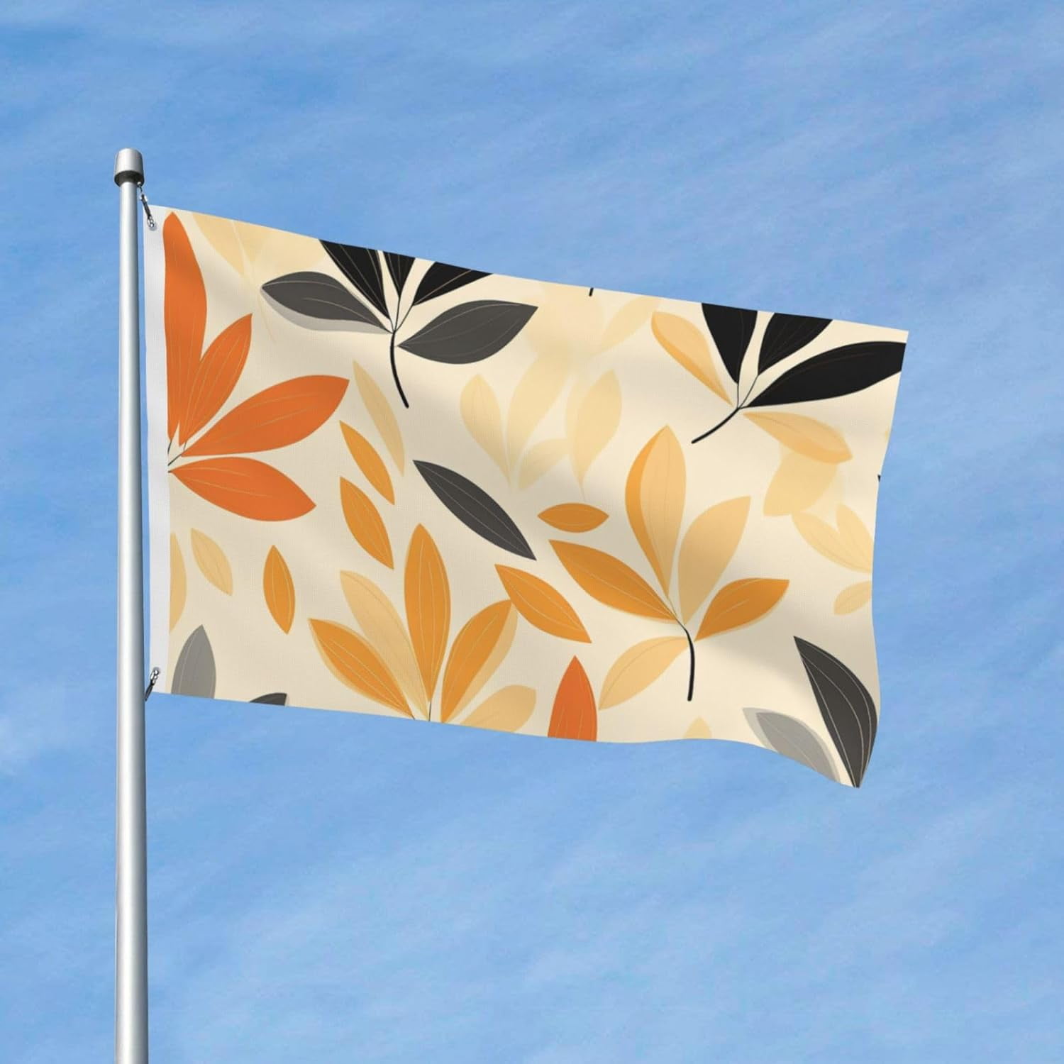 Spring Garden Flag 4x6 ft Elegant Leaves Garden Flags for Outside ...