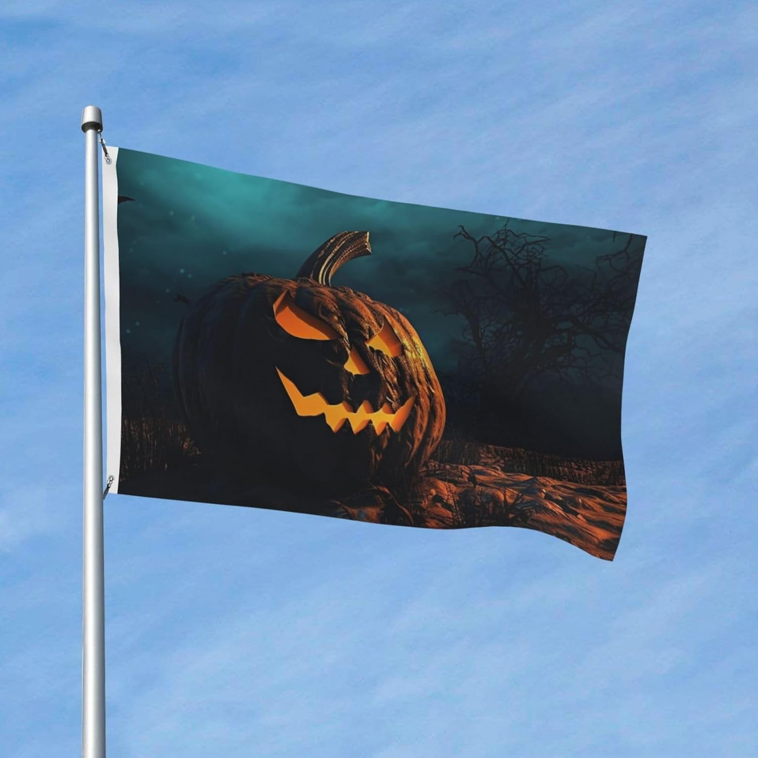 Spring Garden Flag 4x6 ft Lighted Pumpkin Lantern Garden Flags for ...