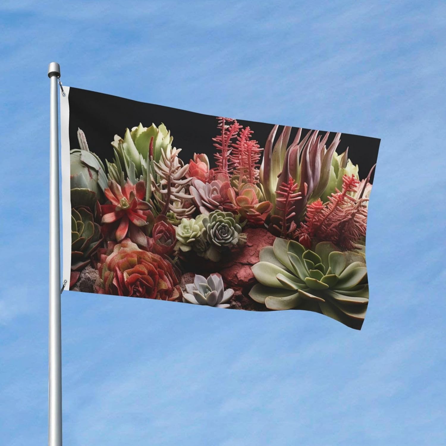 Spring Garden Flag 4x6 ft Several Succulents Garden Flags for Outside ...