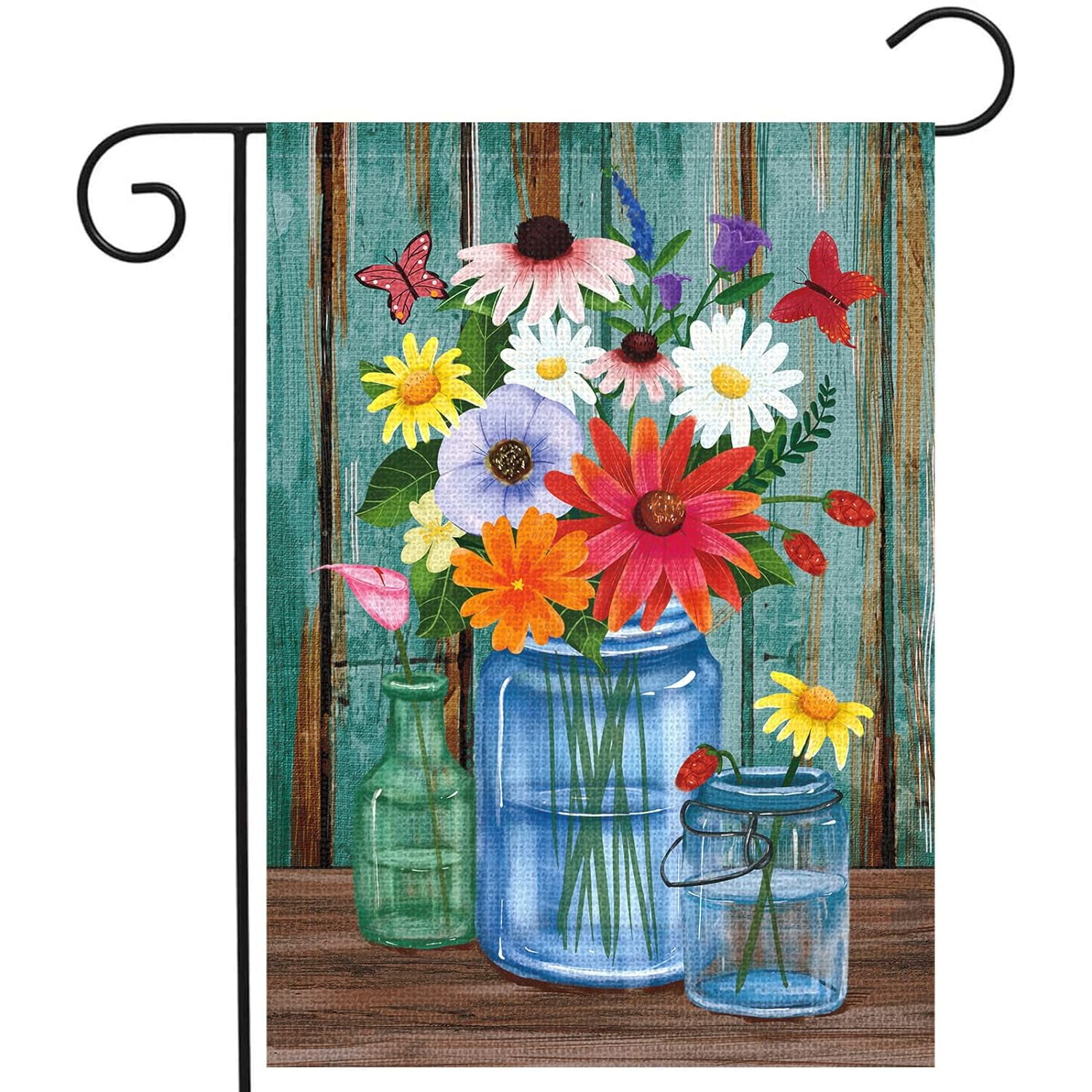 Spring Garden Flag Double Sided Vertical Welcome Spring Summer Flags ...