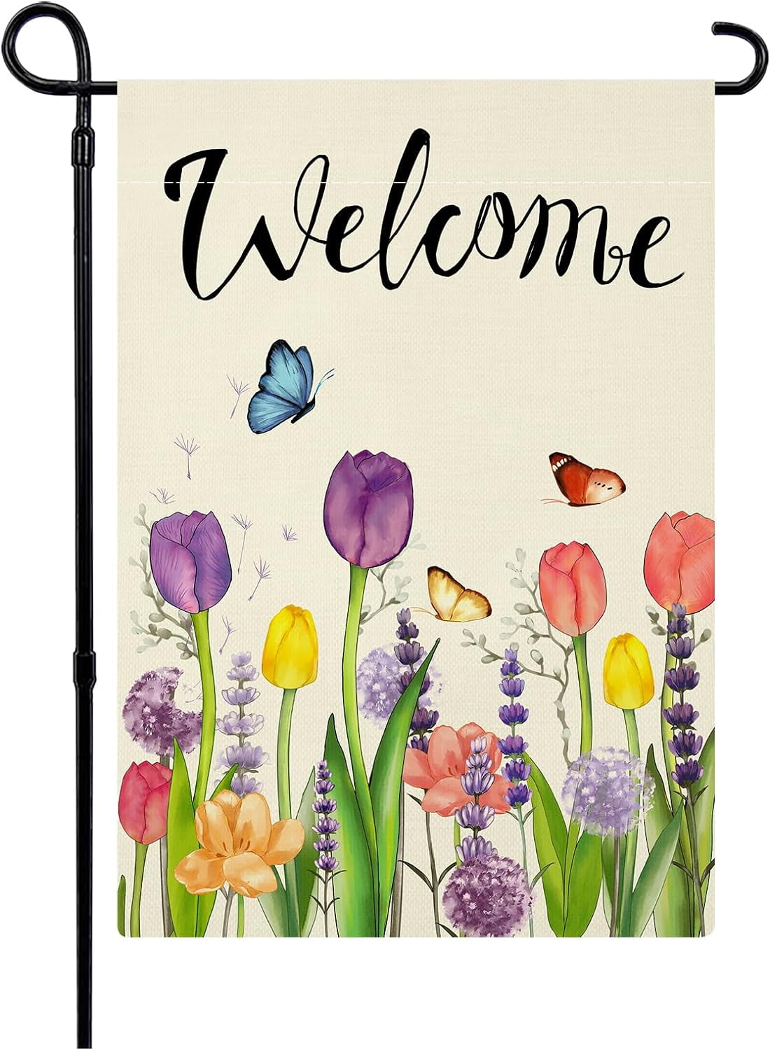 Spring Garden Flag Floral 12x18 Inch Small Vertical Double Sided ...