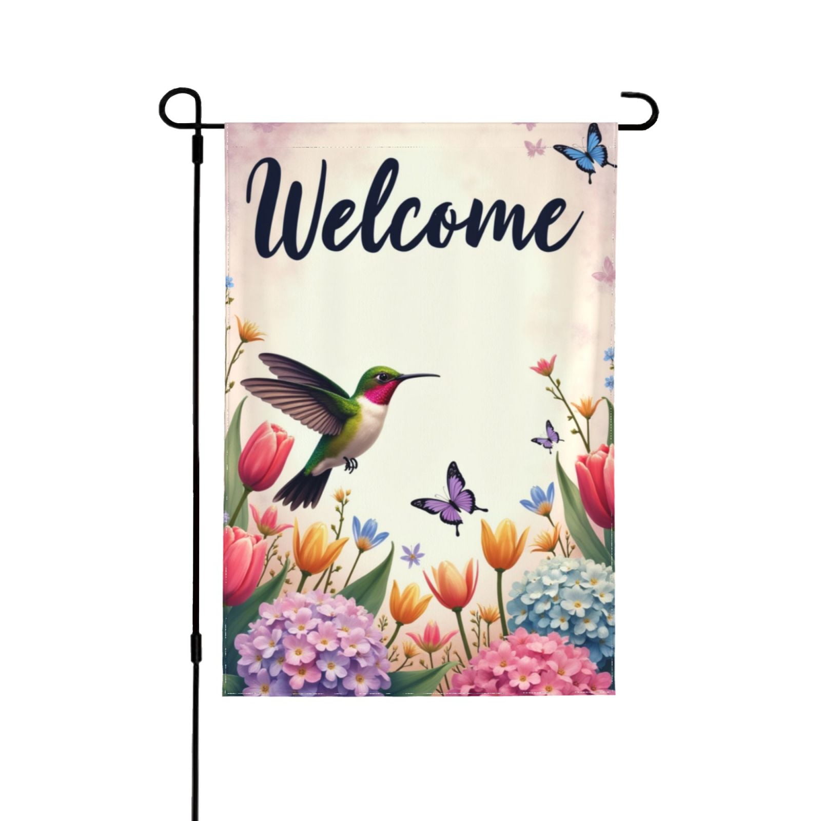 Spring Garden Flag Happy Garden Flag Welcome Spring Yard Garden Flags ...