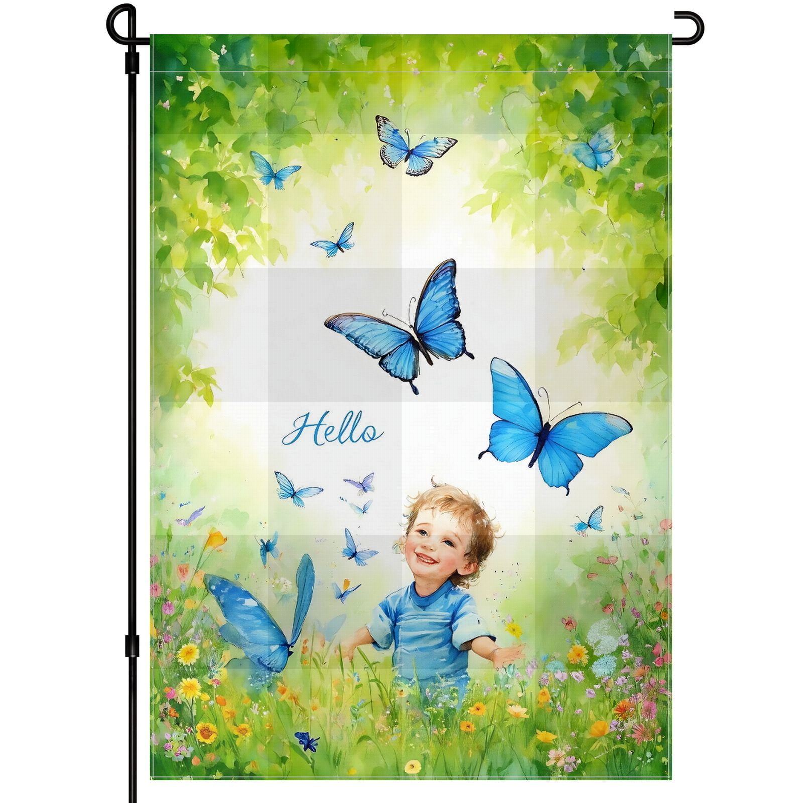 Spring Garden Flag for Patio Balcony Garden Outdoor Decoration - Cute ...