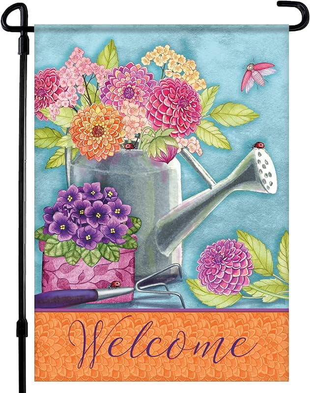 Spring Garden Flags 12.5x18 Double Sided - Floral Welcome Bouquet Flag ...