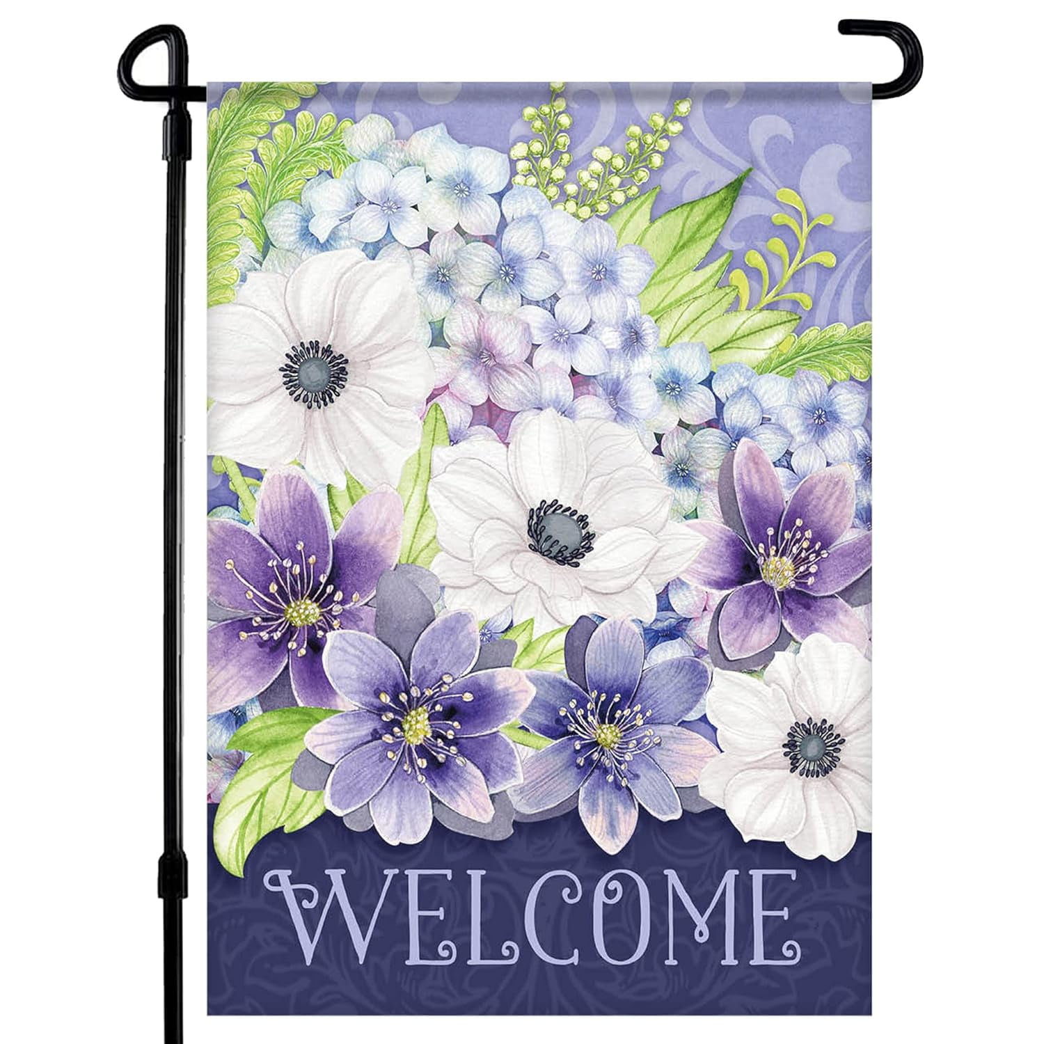 Spring Garden Flags Double Sided - Floral Welcome Bouquet Flag Printed ...
